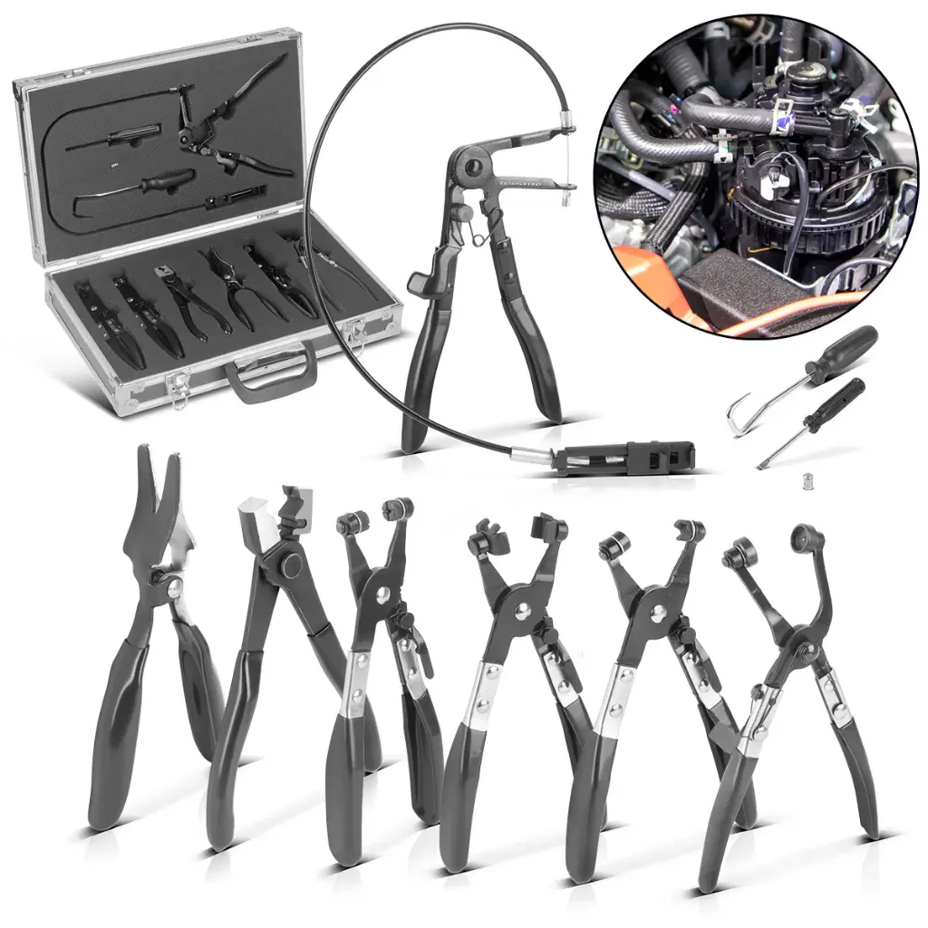 STAHLWERK Schlauchschellen-Zangen 9-teiliges Set Montage von ...