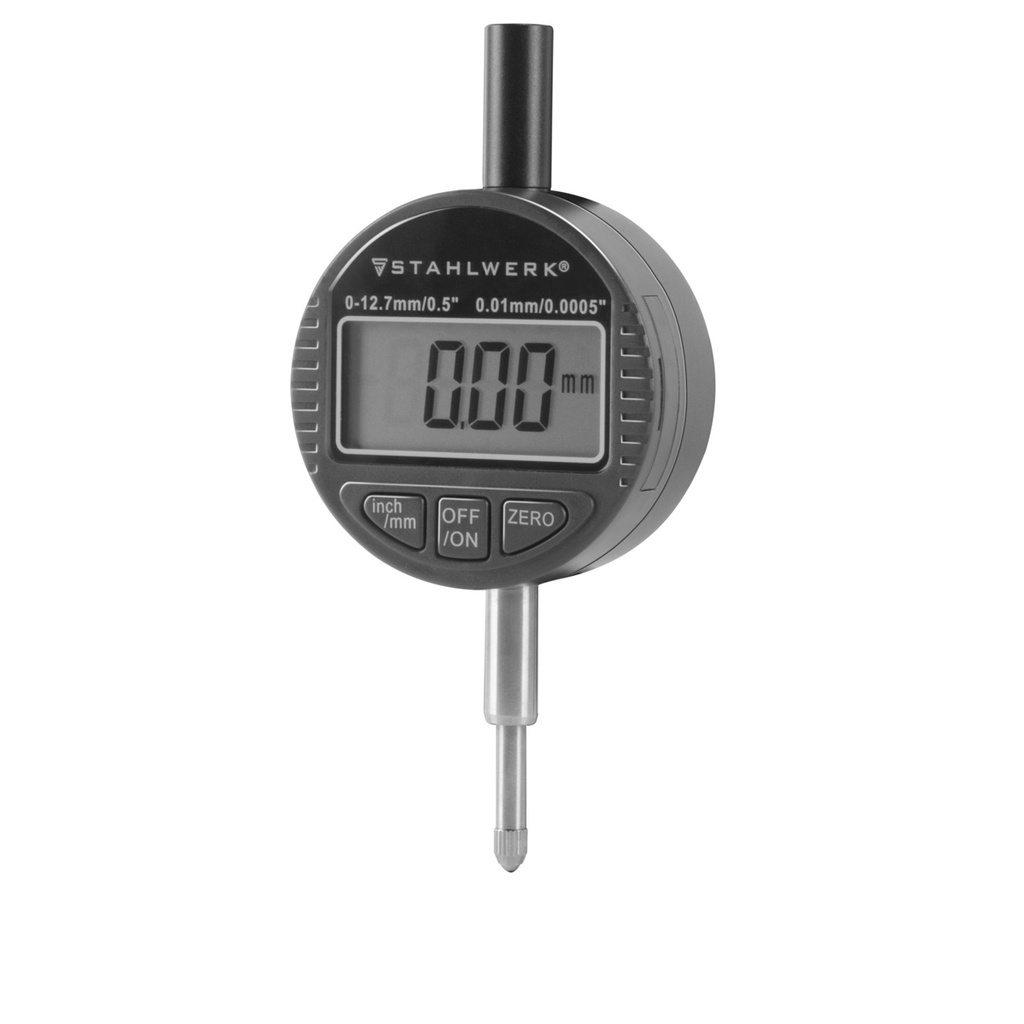 Digitale Messuhr mit 0-12,7 mm (0,5") Messbereich Millimeter und Zoll